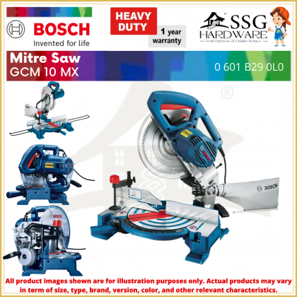 BOSCH GCM 10 MX MITER SAW 10" Heavy Duty For Aluminium & Steel & Wood ...