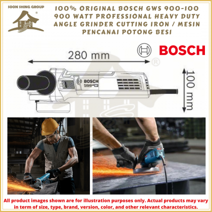 100% Original BOSCH GWS 900-100 900 Watt Professional Heavy Duty Angle ...