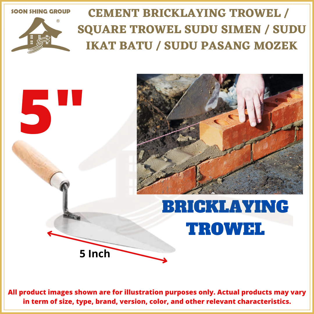CEMENT BRICKLAYING TROWEL / SQUARE TROWEL SUDU SIMEN / SUDU IKAT BATU ...