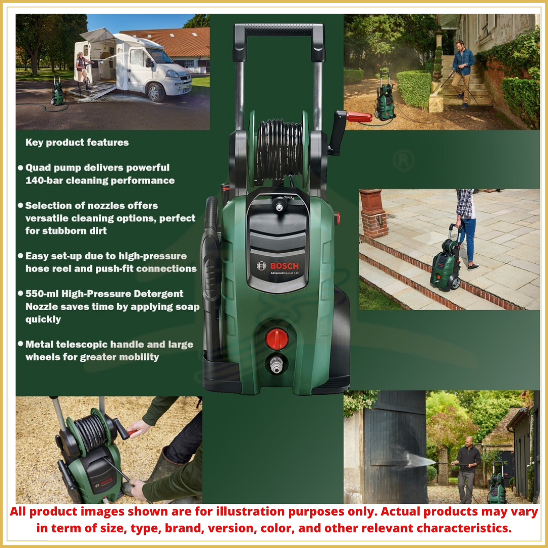 BOSCH UNIVERSAL AQUATAK 140 2100W HIGH-PRESSURE WASHER Waterjet Cleaner ...