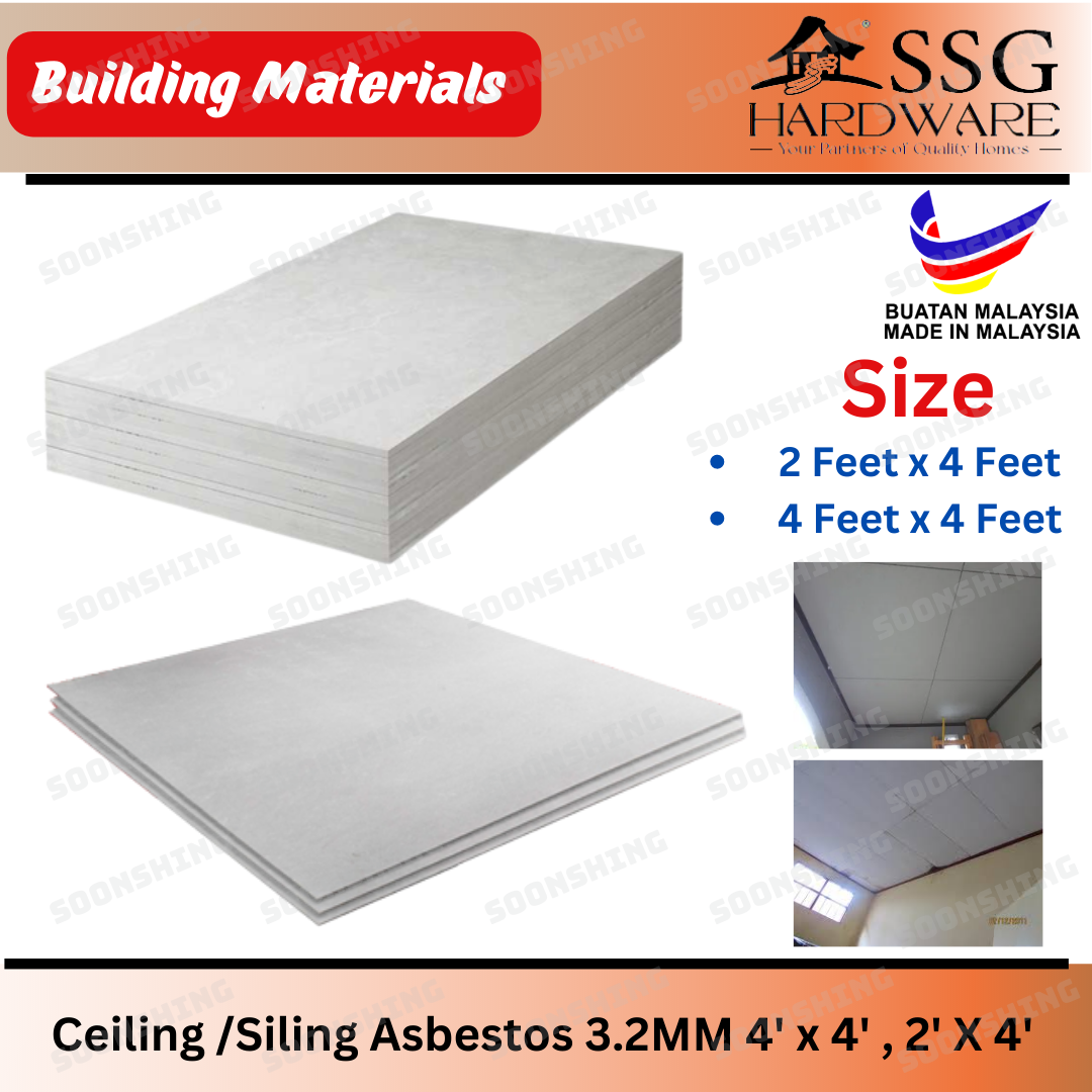 Ceiling Sheet Siling Ceiling Asbestos Papan Siling 2' x 4' , 4' X 4 ...