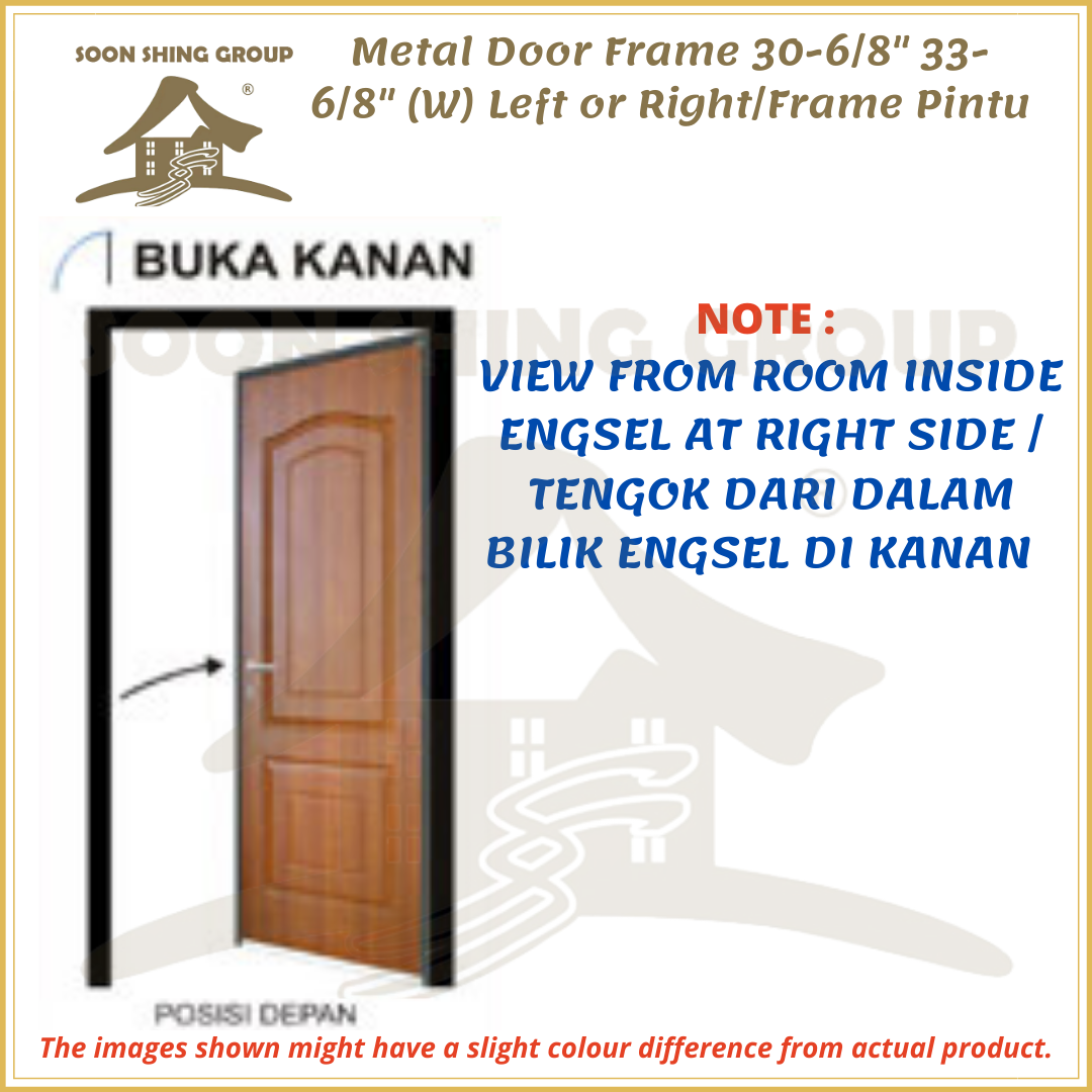 Metal Door Frame 30-6/8" 33-6/8" (W) Left or Right/Frame Pintu(In JB Area）