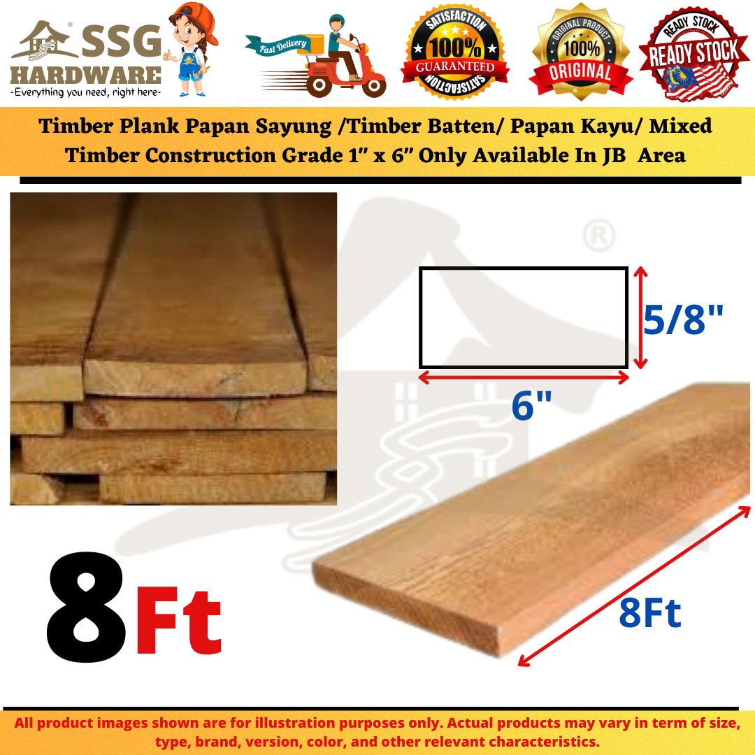 Timber Plank Papan Sayung /Timber Batten/ Papan Kayu/ Mixed Timber ...