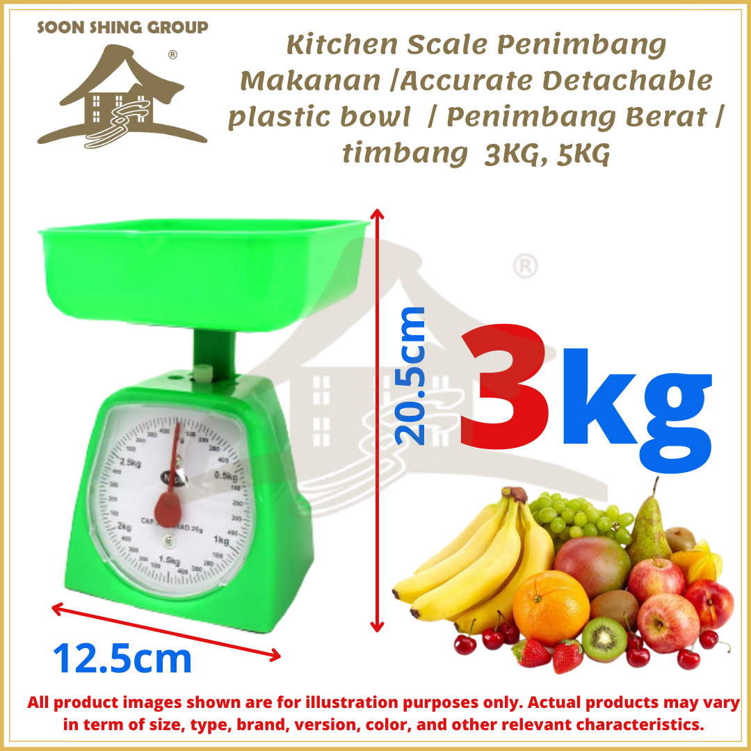 Kitchen Scale Penimbang Makanan / Accurate Detachable plastic bowl ...