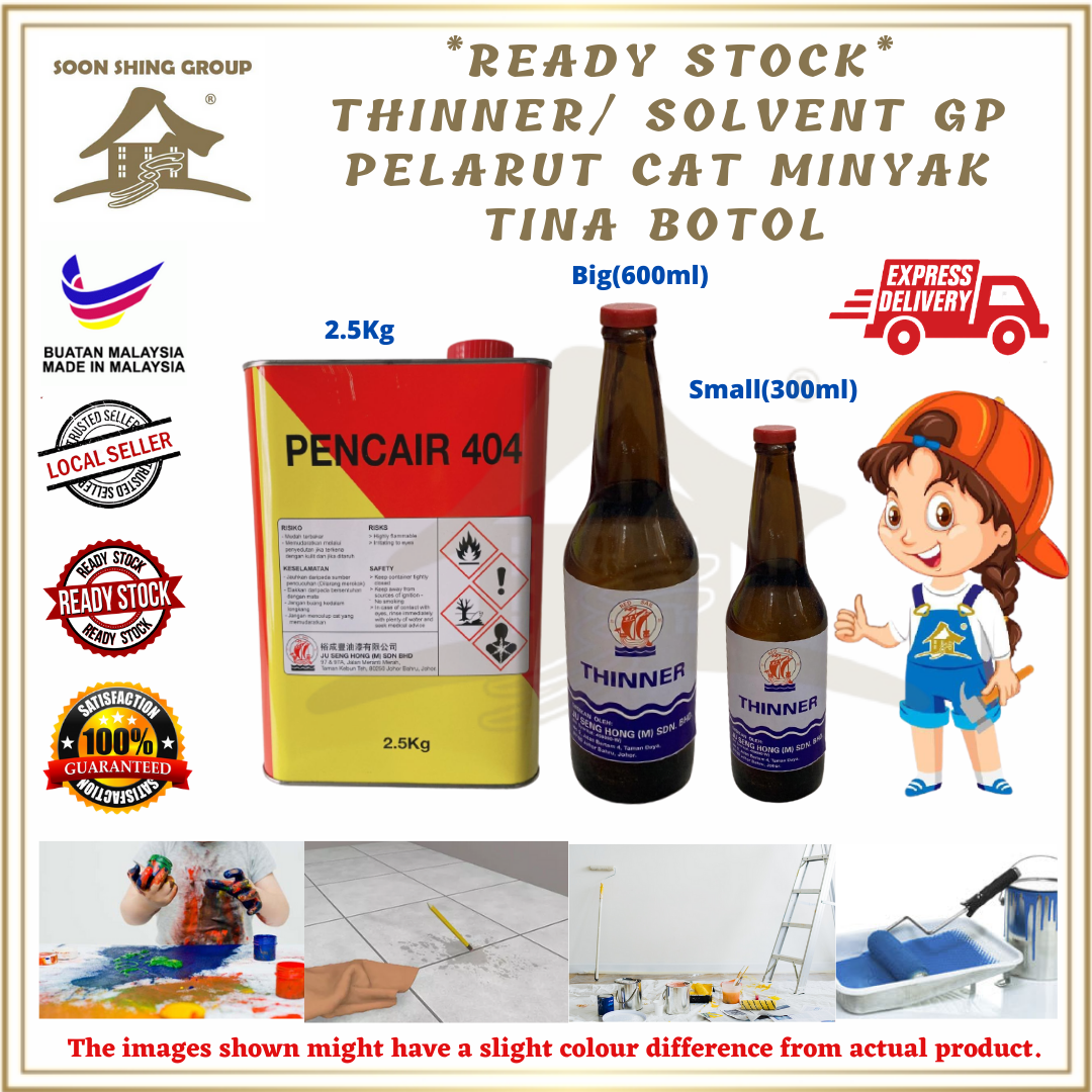 *Ready Stock* Thinner/ Solvent GP Pelarut Cat Minyak Tina Botol
