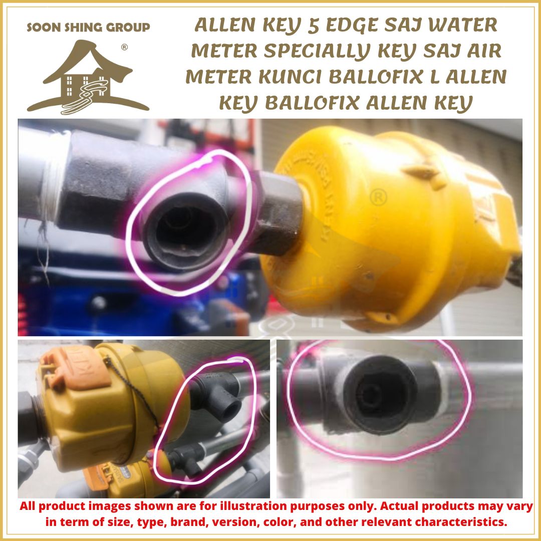 ALLEN KEY 5 EDGE SAJ WATER METER SPECIALLY KEY SAJ AIR METER KUNCI ...