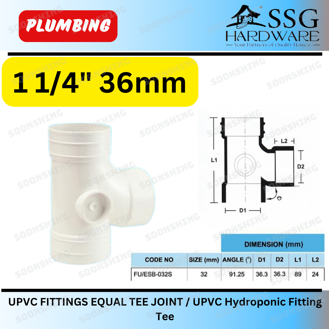 UPVC Pipe Fitting Paip Air Paip Getah/ Penyambung Paip Joint Paip Putih ...