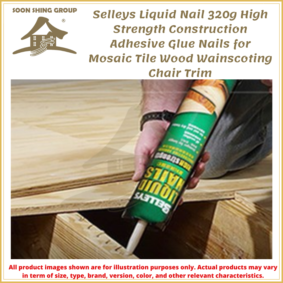 Selleys Liquid Nail 320g High Strength Construction Adhesive Glue Nails ...