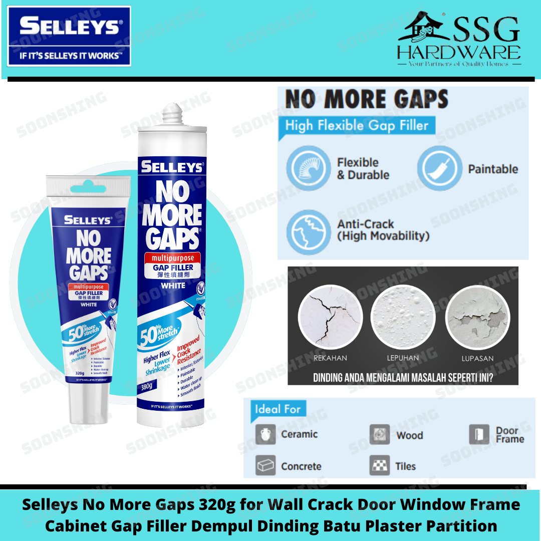 Selleys No More Gaps 380g Multi Purpose Gap Filler Sealant Wall Crack ...