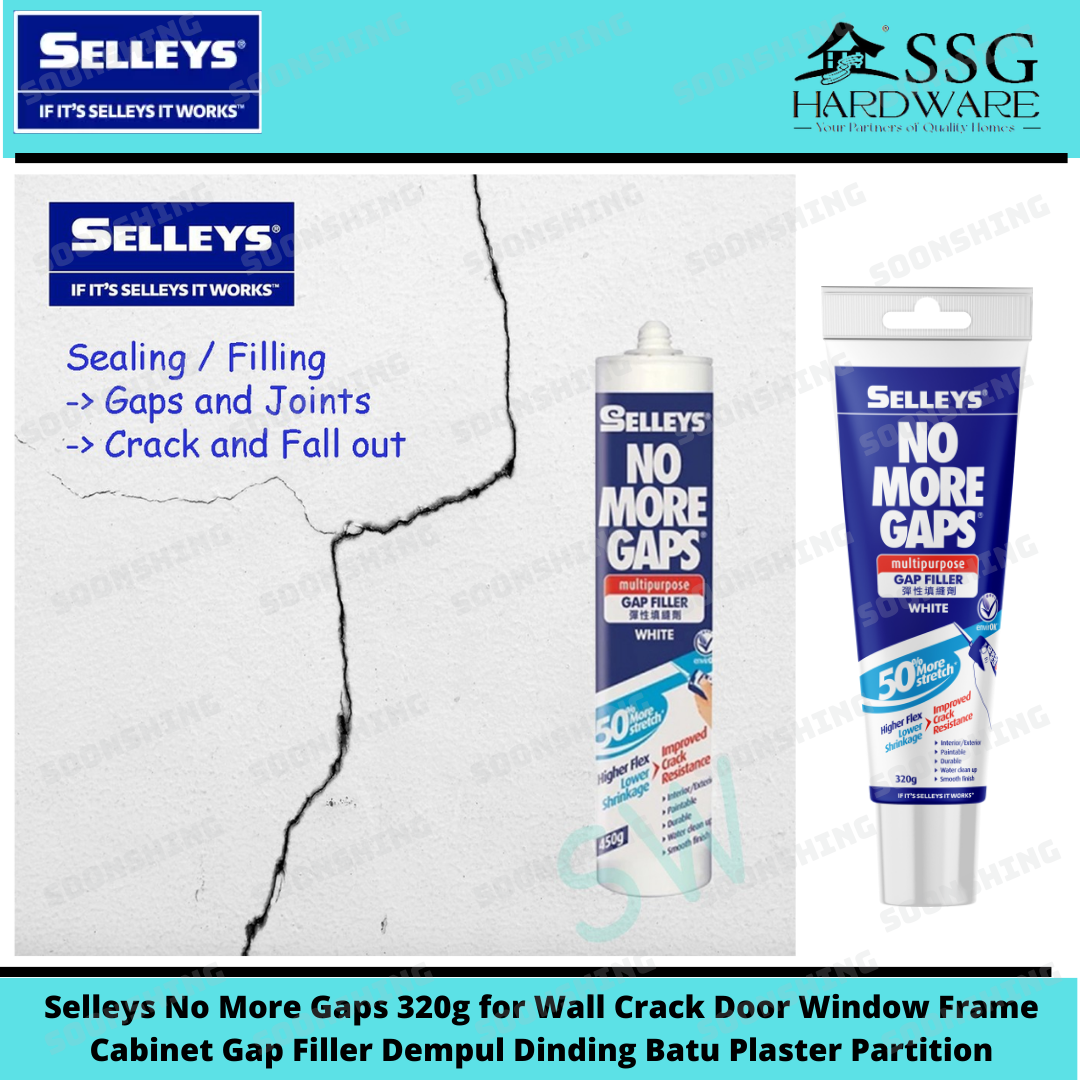 Selleys No More Gaps 380g Multi Purpose Gap Filler Sealant Wall Crack ...