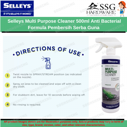 Selleys Multi Purpose Cleaner 500ml Anti Bacterial Formula Pembersih ...
