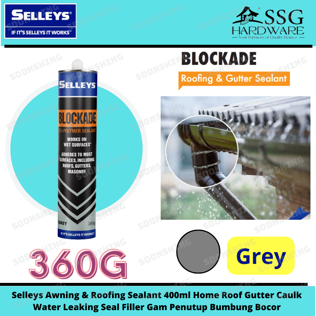 Selleys Blockade Co Polymer Sealant 360g Neutral Silicone Seal Roof ...