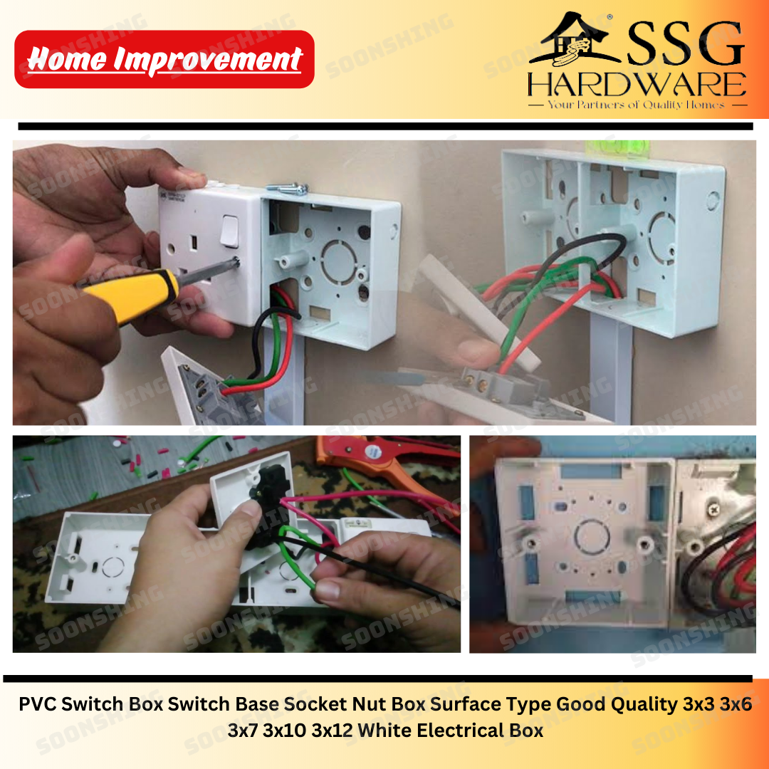 PVC Switch Box Switch Base Socket Nut Box Surface Type Good Quality 3x3 ...