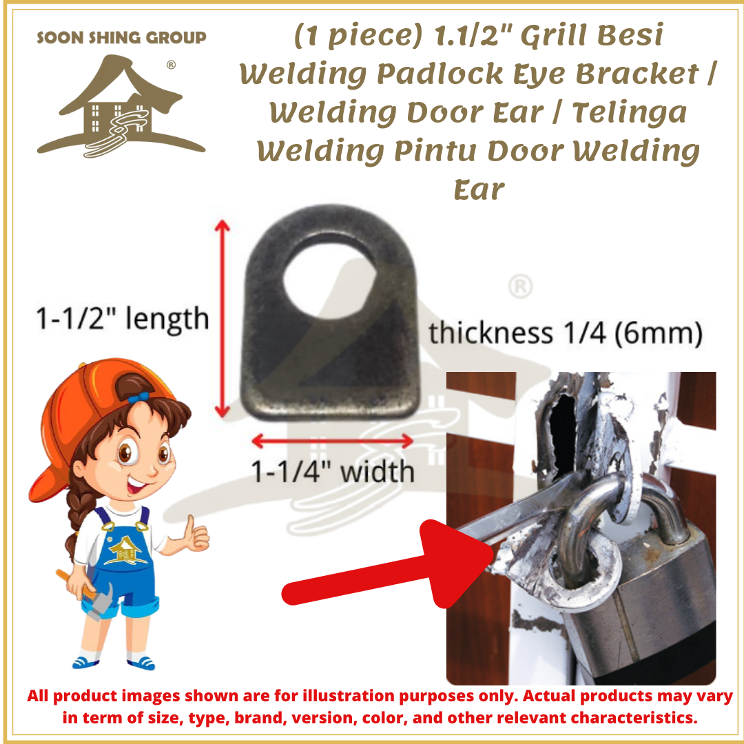 (1 piece) 1.1/2" Grill Besi Welding Padlock Eye Bracket / Welding Door ...