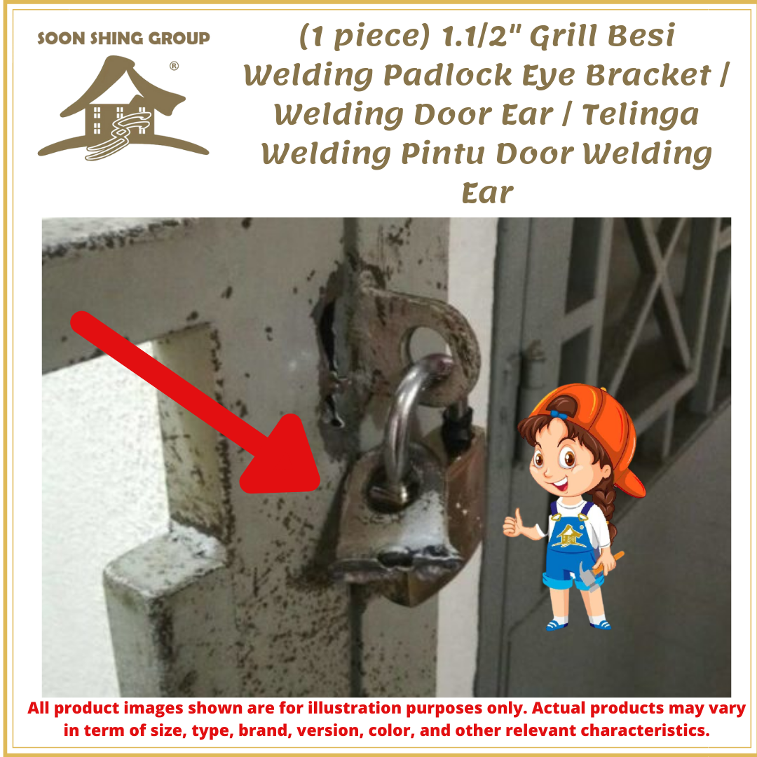 (1 piece) 1.1/2" Grill Besi Welding Padlock Eye Bracket / Welding Door ...