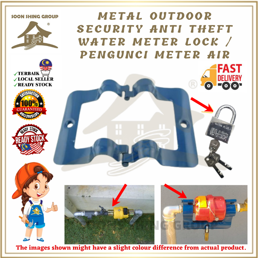 SS1440 METAL OUTDOOR SECURITY ANTI THEFT WATER METER LOCK / PENGUNCI ...