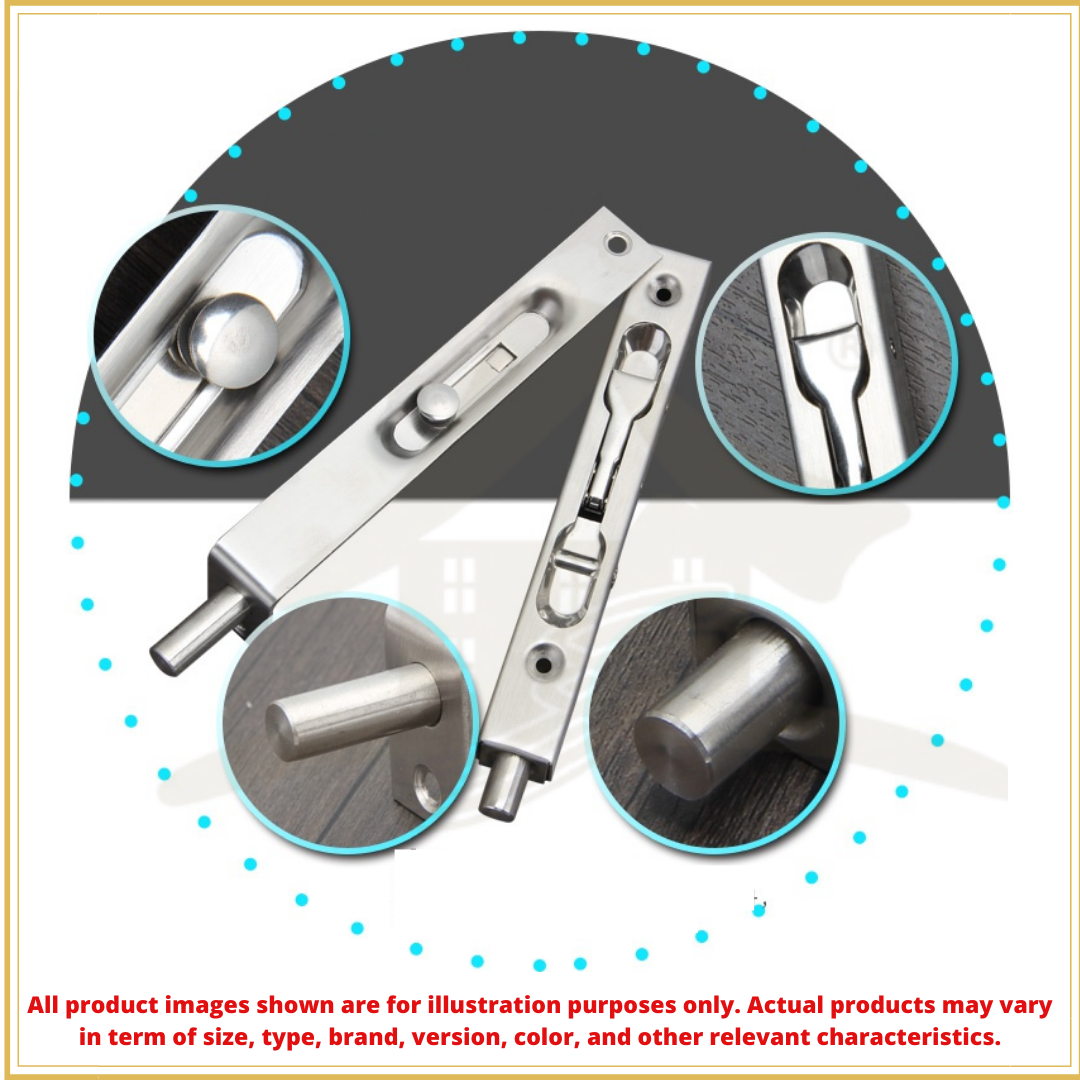 Stainless Steel Lever Style Flush Lock Selak Pintu Kunci Slot Flush ...