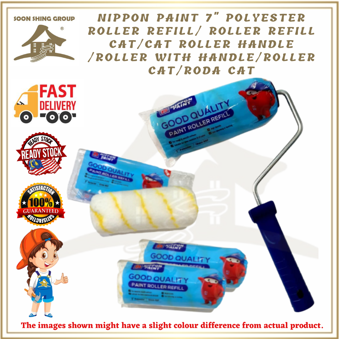 NIPPON PAINT 7" Polyester Roller Refill/ Roller Refill Cat/Cat Roller ...
