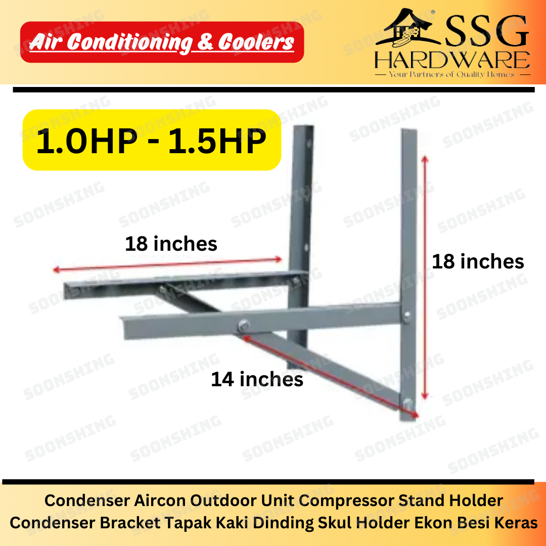 Condenser Aircon Outdoor Unit Compressor Stand Holder Condenser Bracket ...