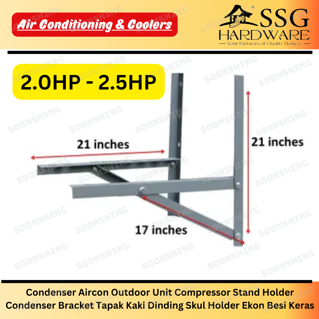 Condenser Aircon Outdoor Unit Compressor Stand Holder Condenser Bracket ...
