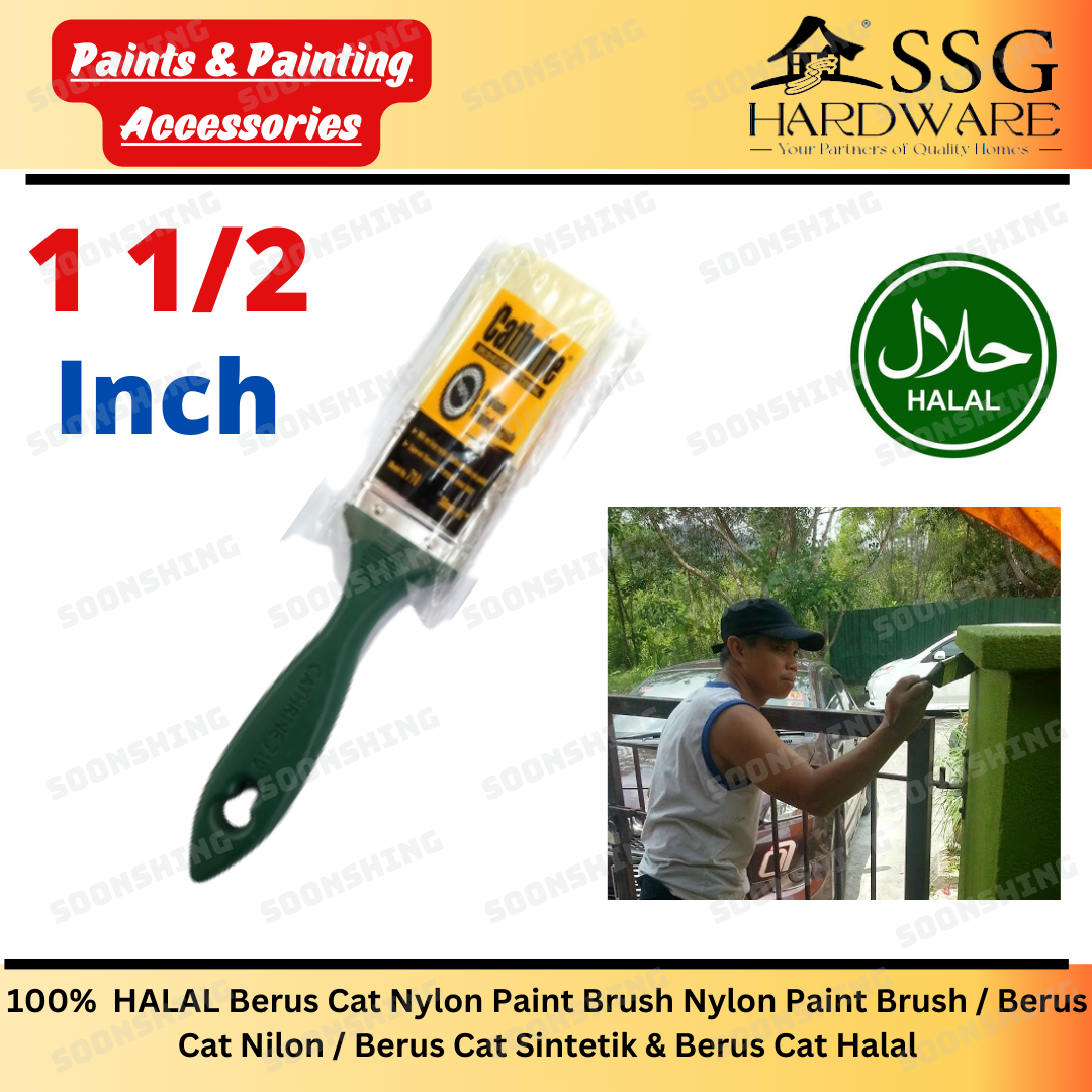 100% HALAL Berus Cat Nylon Paint Brush Nylon Paint Brush / Berus Cat ...