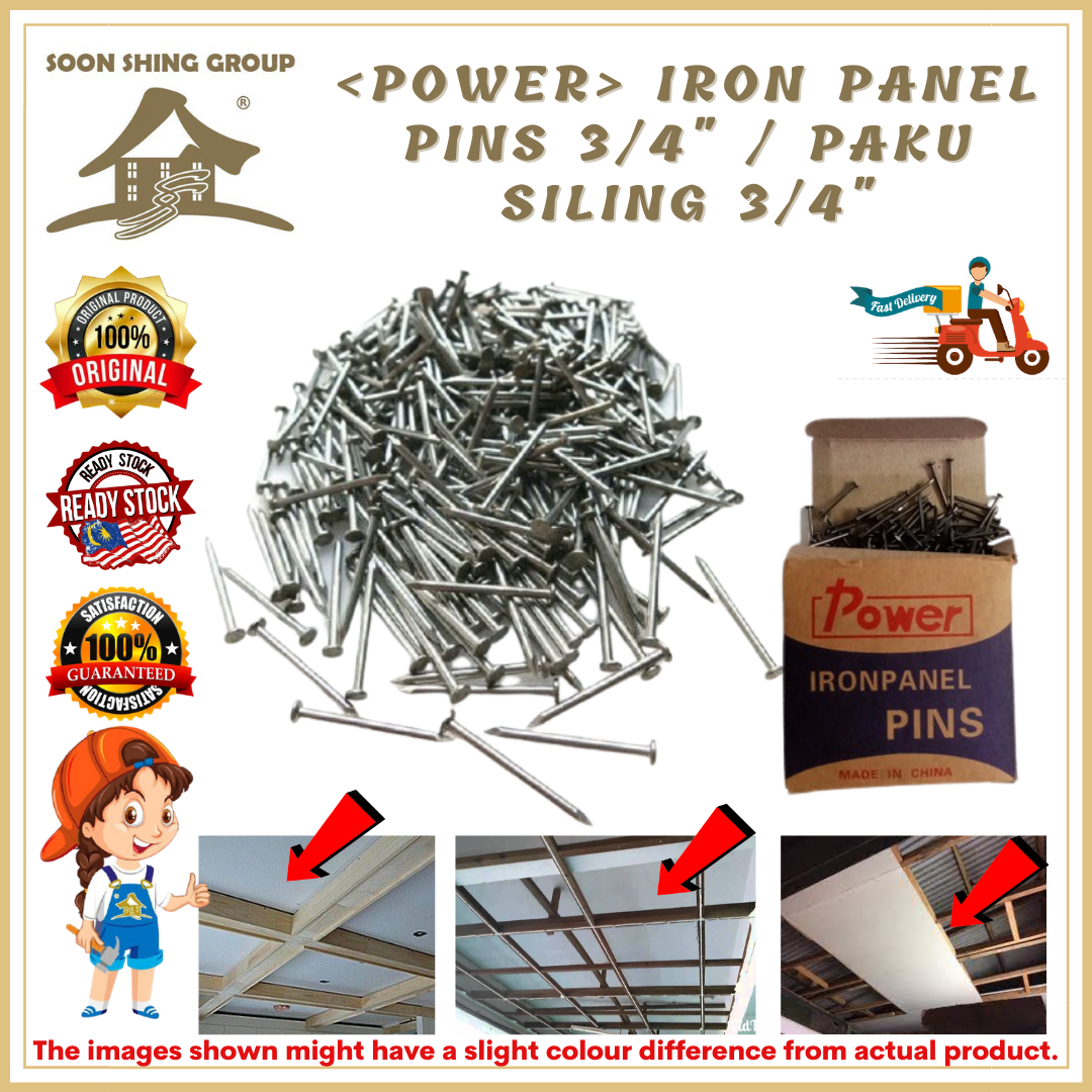 Iron Panel Pins 3/4" / Paku Siling 3/4" / IRON PANEL PINS CEILING NAIL ...