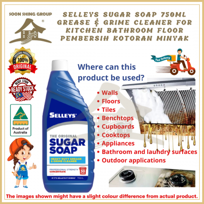 SS26 Selleys Sugar Soap 750ml Grease & Grime Cleaner for Kitchen ...