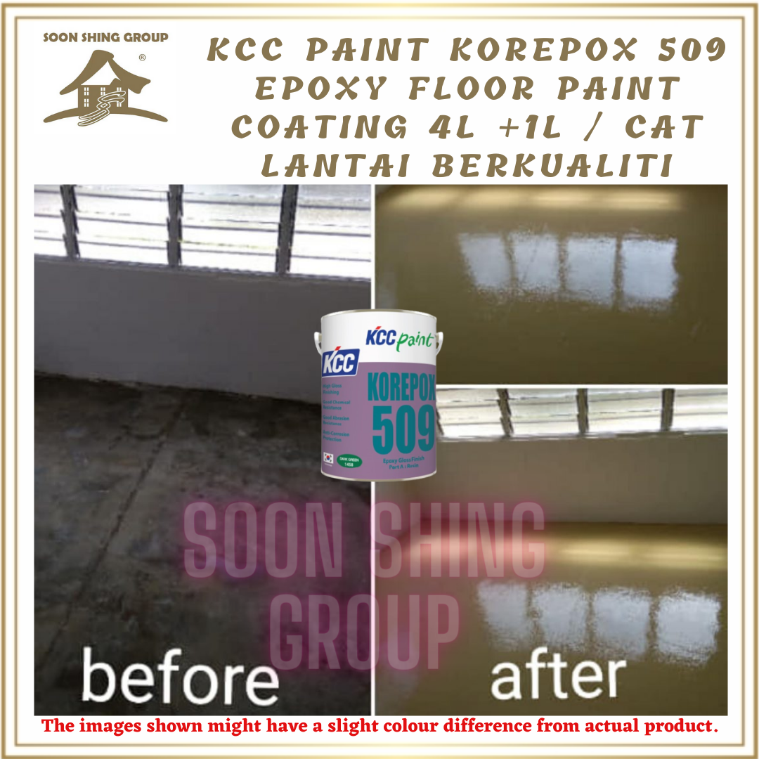 KCC Paint Korepox 509 Epoxy Floor Paint Coating 4L +1l / CAT LANTAI ...
