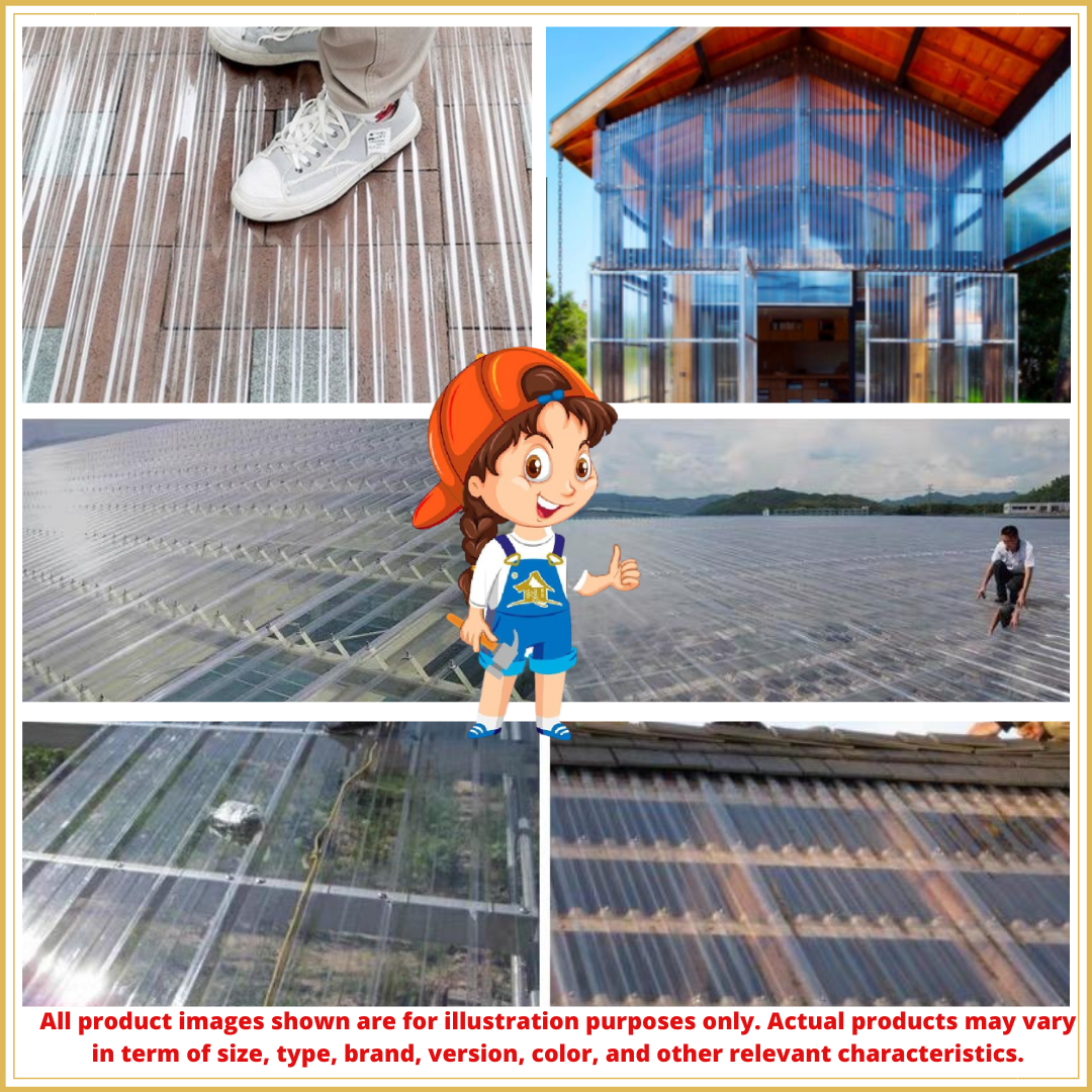 2FT-5FT (CLEAR) ATAP CERAH LUTSINAR 1mm ± / CORRUGATED POLYCARBONATE ...