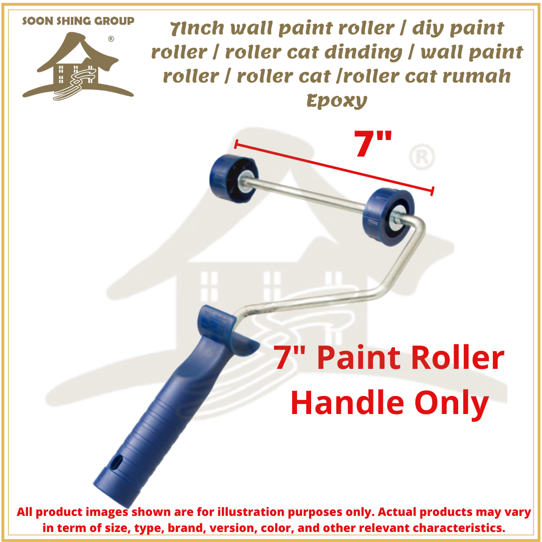 7" Paint Roller DIY Paint Roller Cat Dinding Roller Cat Rumah Epoxy ...