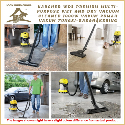 Karcher WD3 PREMIUM Multi-Purpose Wet And Dry Vacuum Cleaner 1000W Vakum Rumah VAKUM Fungsi ...