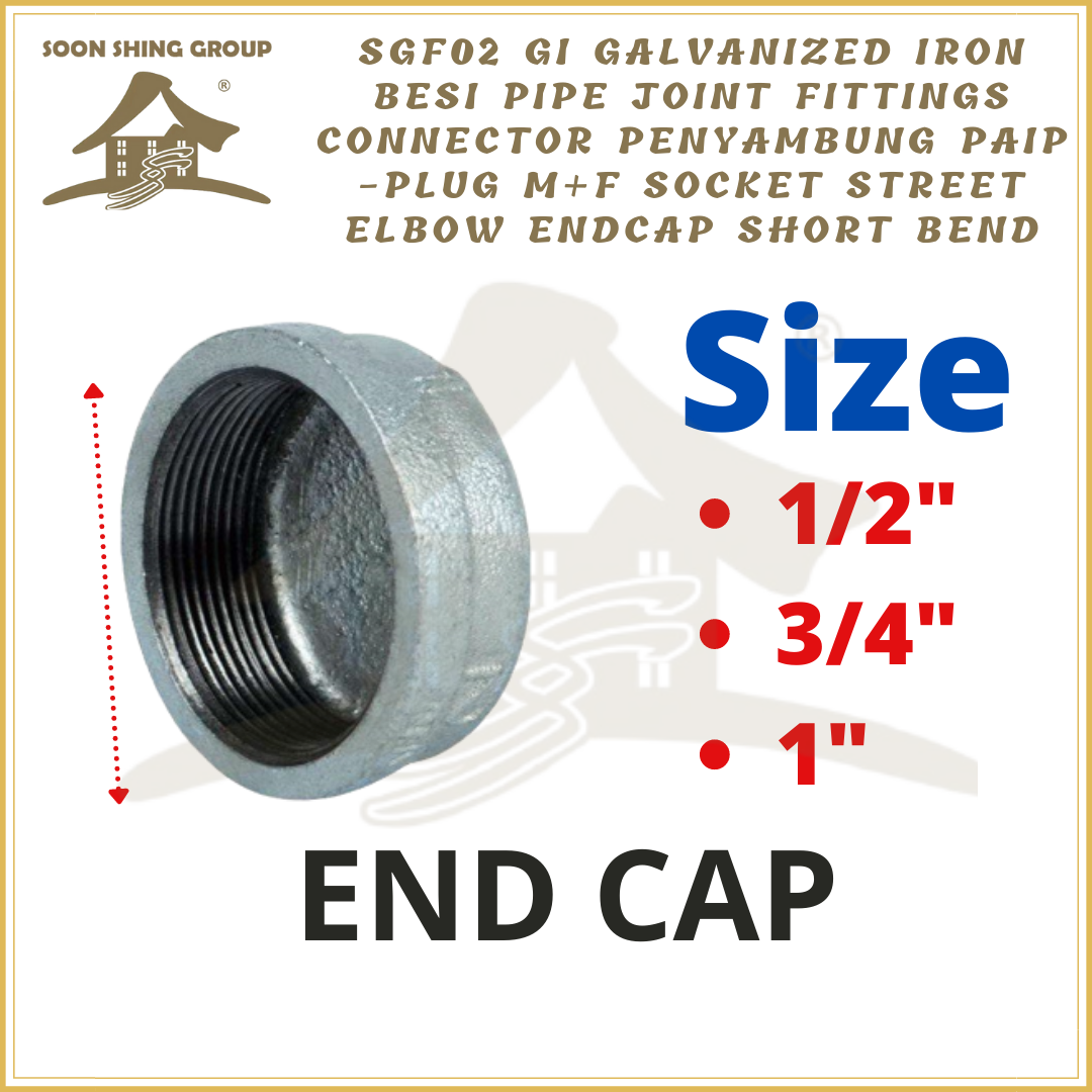 GI Galvanized Iron Besi Pipe Joint Fittings Connector Penyambung Paip ...