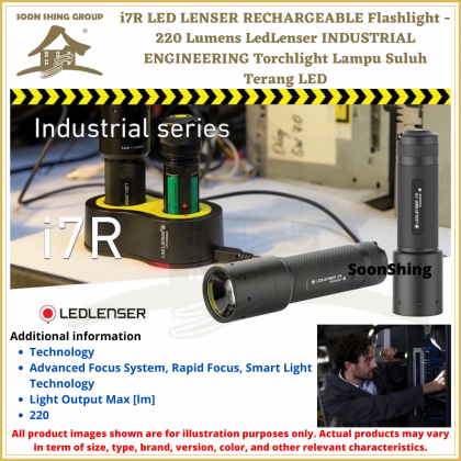 i7R LED LENSER RECHARGEABLE Flashlight- 220 Lumens Led Lenser ...