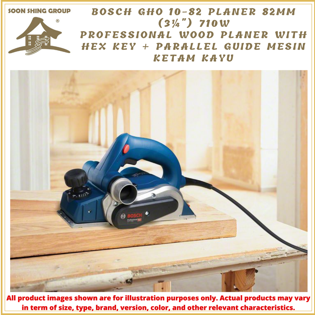 BOSCH GHO 10-82 Planer 82MM (3¼") 710W Professional Wood Planer With ...
