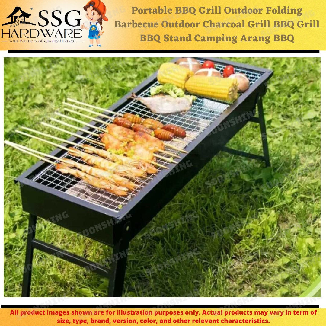 Portable BBQ Grill Outdoor Folding Barbecue Outdoor Charcoal Grill BBQ Grill BBQ Stand Camping ...