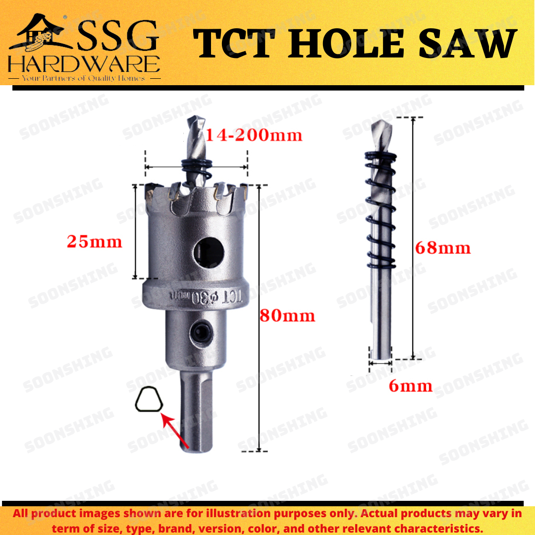 16mm-35mm TCT Hole Saw for Drilling Inox Metal Stainless Steel ...
