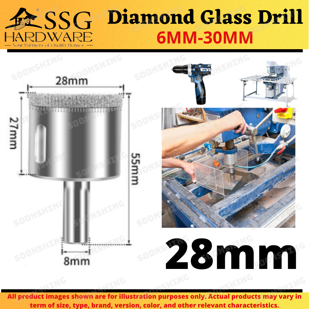 6mm-30mm Glass Drill Bit Premier Diamond Silicon Carbide Ceramic Tile Mosaic Marble Drill Mata ...