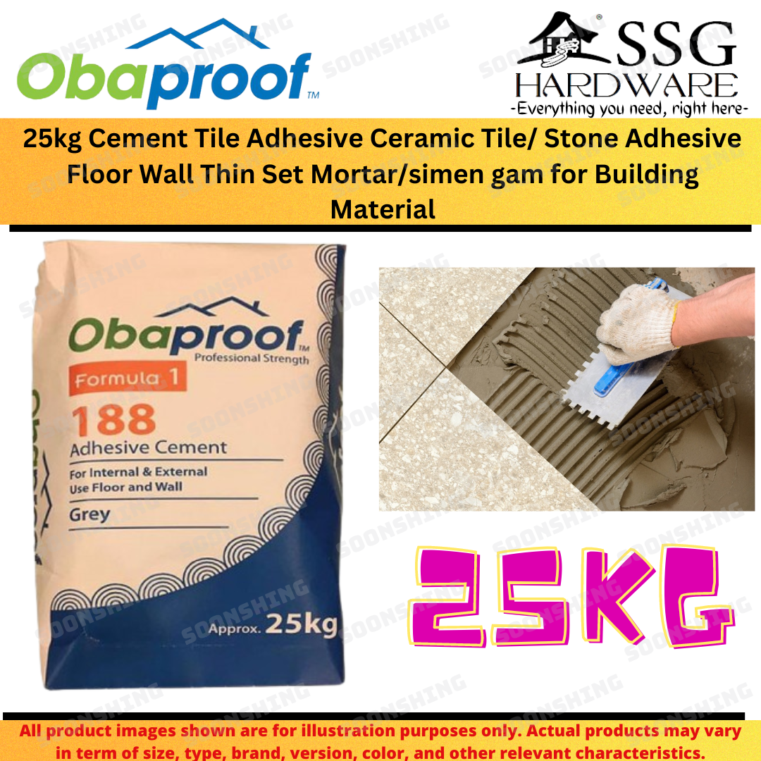 SSG400 OBAPROOF F1-188Cement Tile Adhesive Ceramic Tile/ Stone Adhesive ...