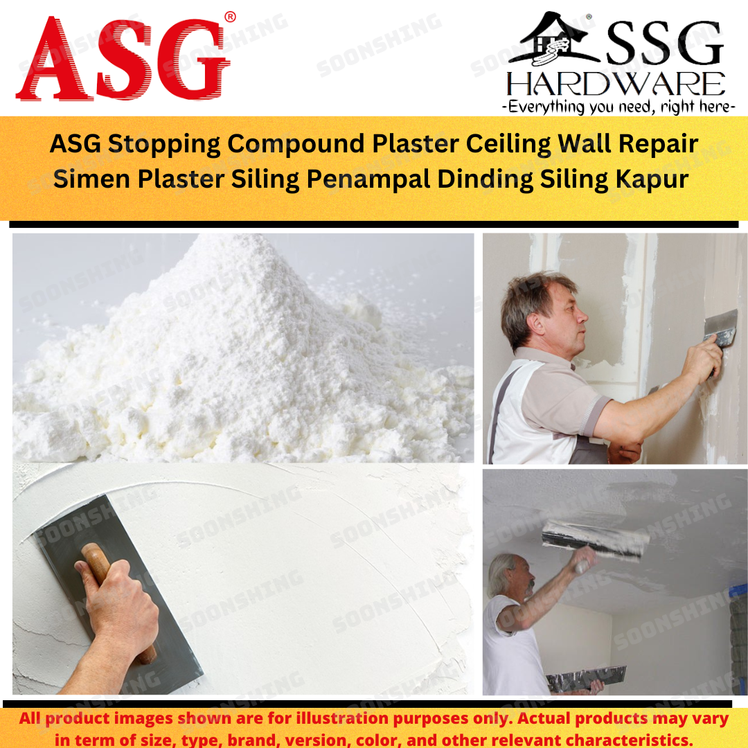 SSG400 20KG ASG Stopping Compound Plaster Ceiling Wall Repair Simen ...