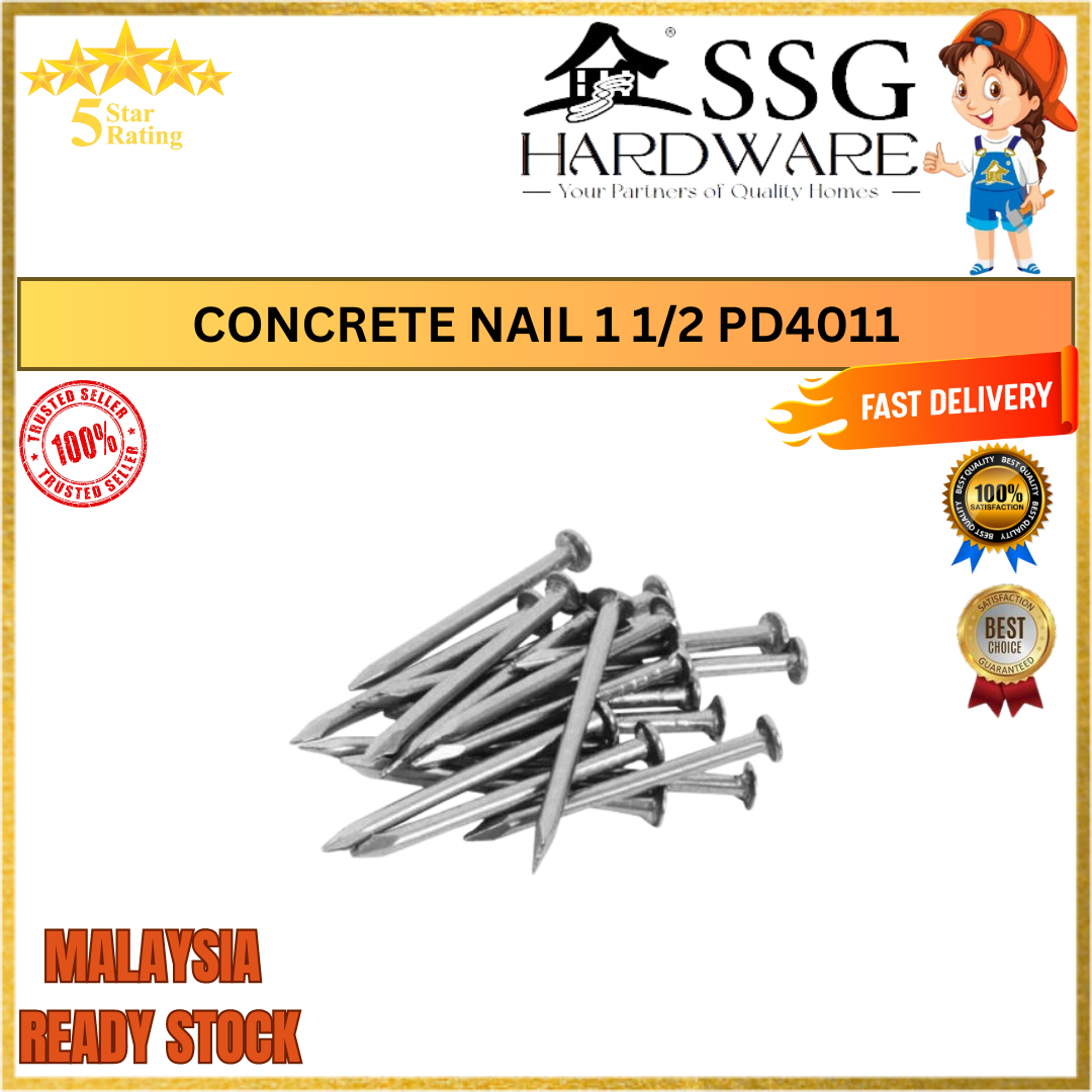 CONCRETE NAIL 1 1/2 INCH / PAKU DINDING KONKRIT