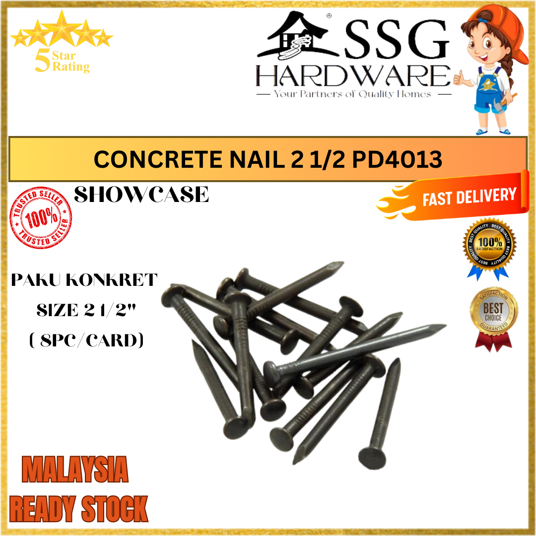 CONCRETE NAIL 2 1/2 INCH / PAKU DINDING KONKRIT