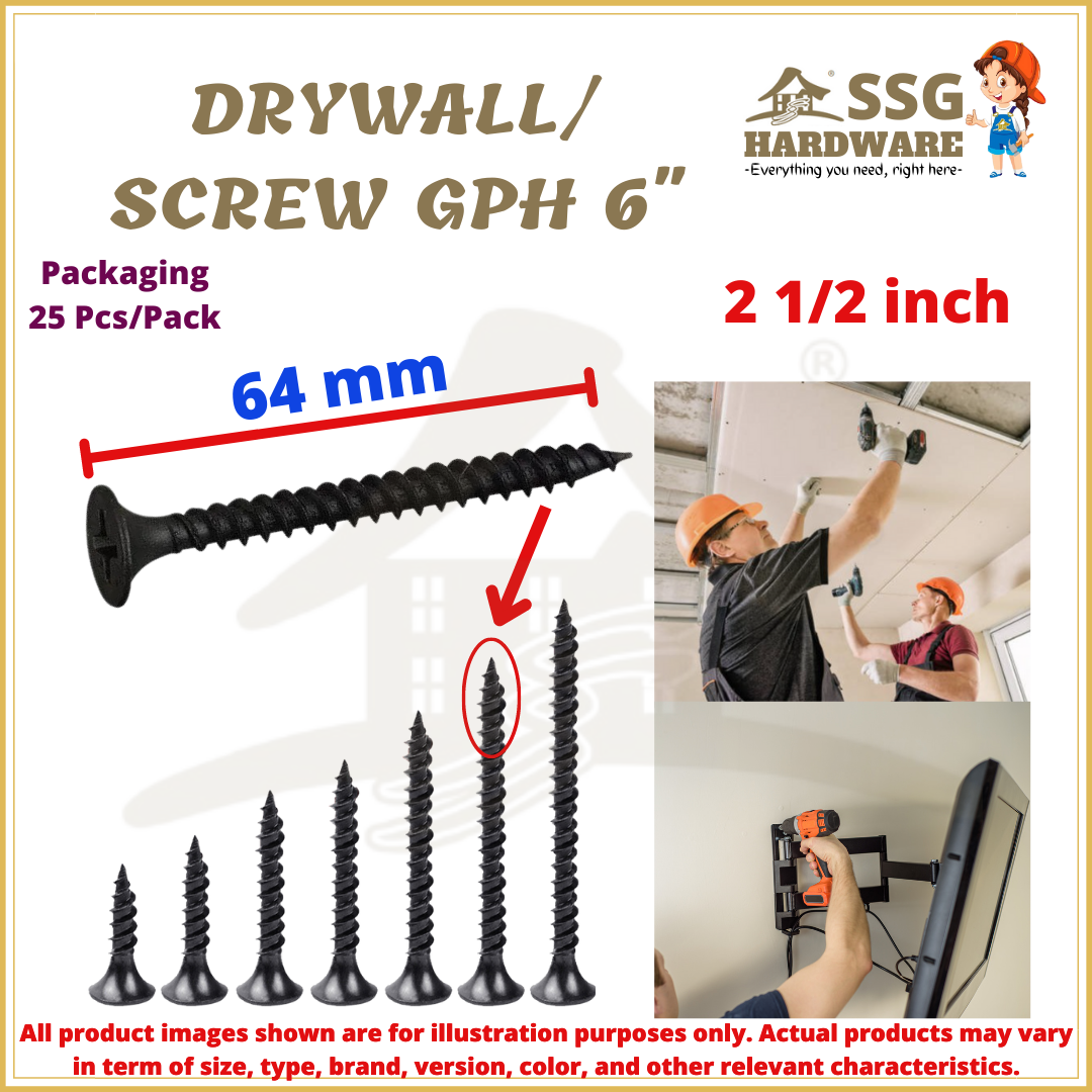 GPH SCREW/ DRYWALL SCREW /SKREW HITAM / SKREW TAJAM / SKRU PAPAN/ SKRU ...