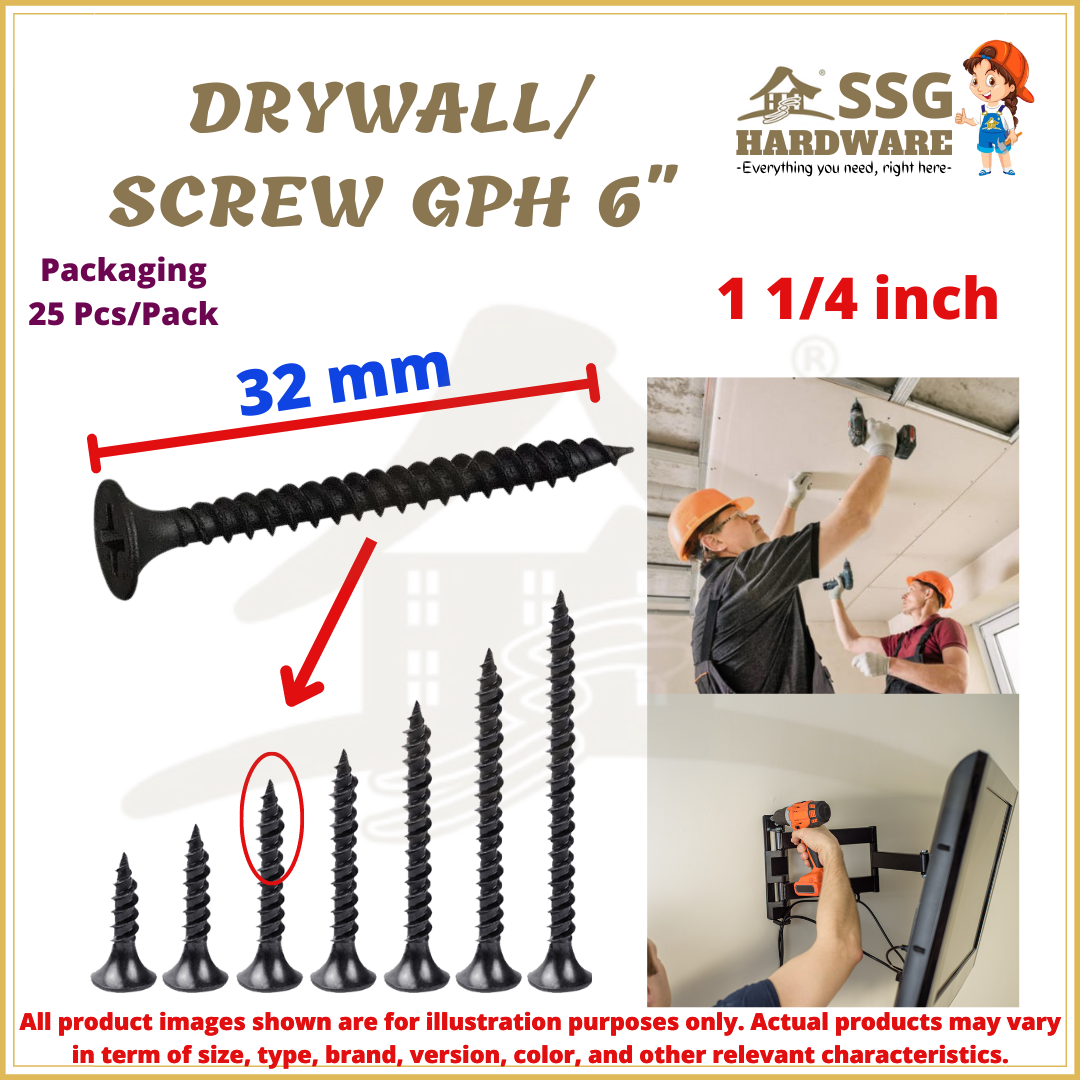 GPH SCREW/ DRYWALL SCREW /SKREW HITAM / SKREW TAJAM / SKRU PAPAN/ SKRU ...