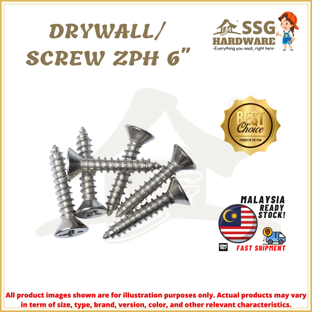 ZPH SCREW/ DRYWALL SCREW /SKREW PUTIH/ SKREW TAJAM / SKRU PAPAN/ SKRU ...