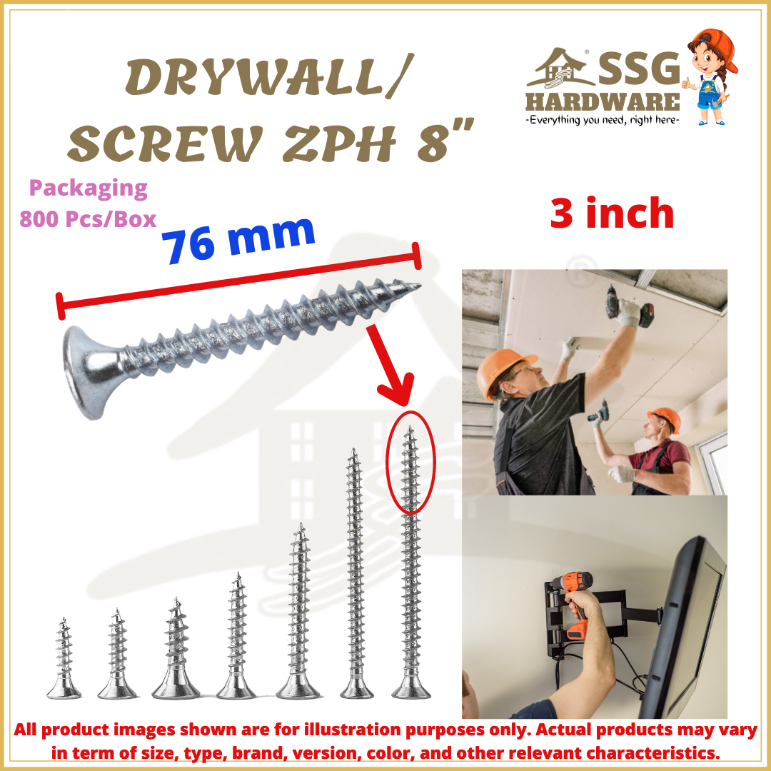ZPH SCREW/ DRYWALL SCREW /SKREW PUTIH/ SKREW TAJAM / SKRU PAPAN/ SKRU ...