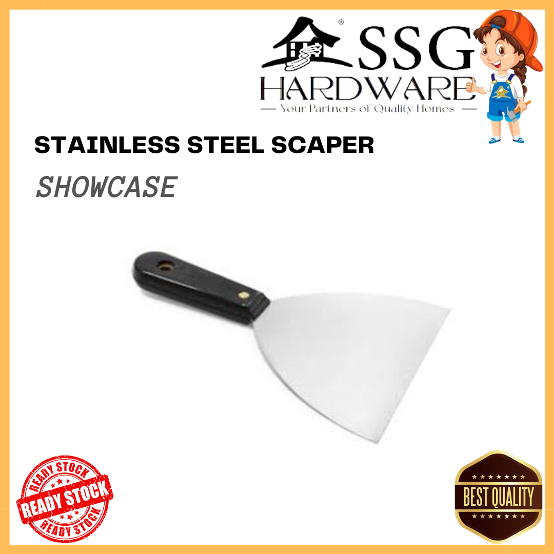 STAINLESS STEEL SCAPER / SUDU SIMEN / PUTTY WELL SCAPER / DRYWALL ...
