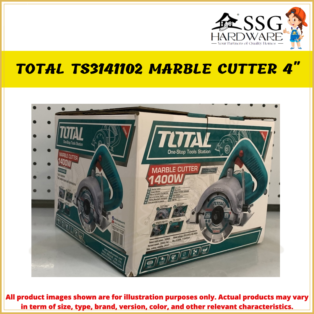 TOTAL TS3141102 MARBLE CUTTER 4"/ MARBLE TILE / WOOD CUTTING MACHINE ...