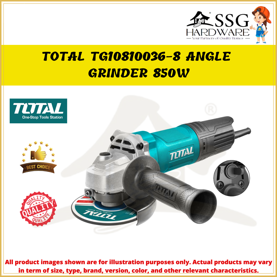 TOTAL TG108100363-8 ANGLE GRINDER 850W /POLISHING /PENGISAR SUDUT ...
