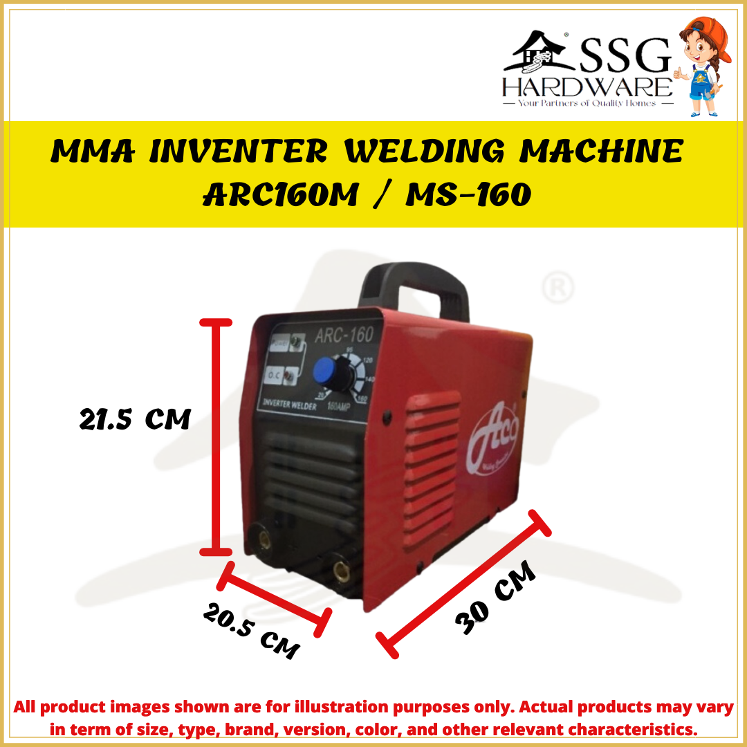 MMA INVERTER WELDING MACHINE ARC160M / MS-160 / PORTABLE MMA WELDING ...