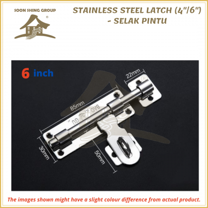 STAINLESS STEEL LATCH (4"/6") - SELAK PINTU